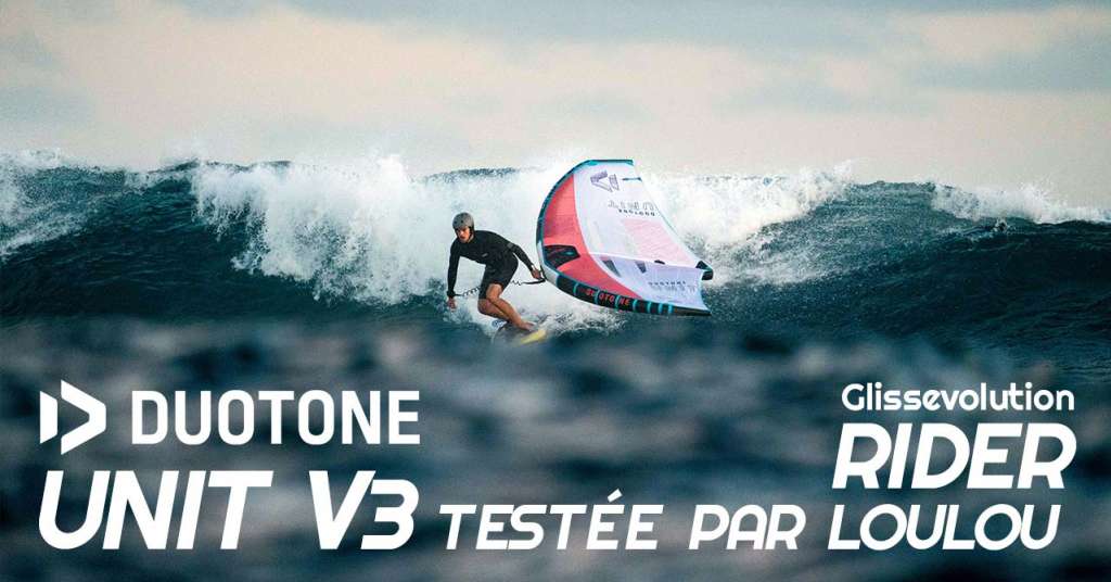 Test Wing Duotone Unit 2023 V3 4m2 par Louis et Kevin